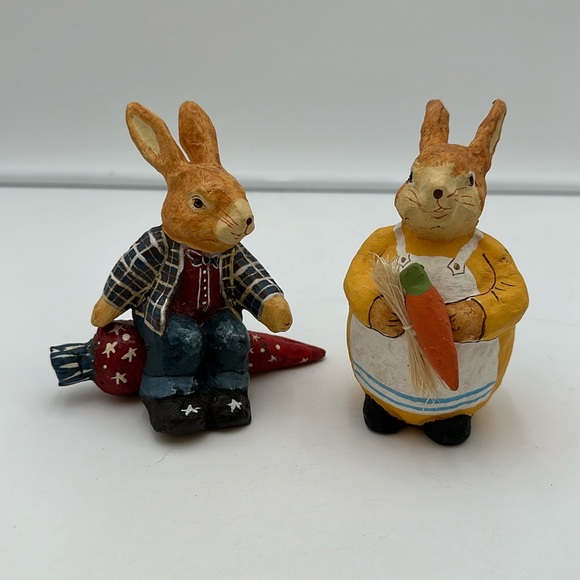 Source Unknown | Holiday | Vtg Hand Crafted Sculpture Table Decor ...
